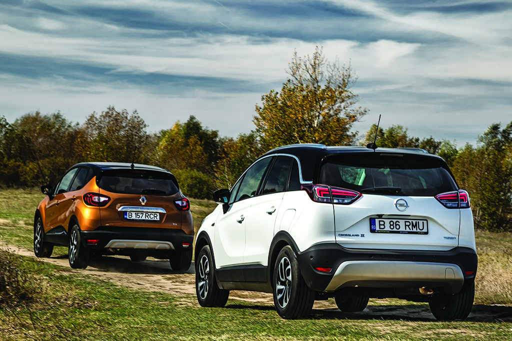 Test comparativ - Opel Crossland X vs Renault Captur - 4x4 SUV